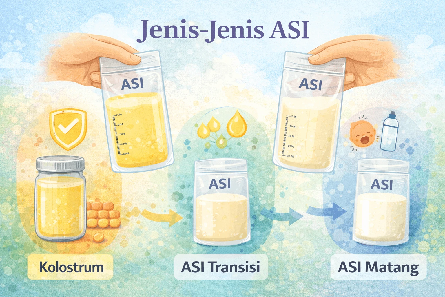 Kuning, Putih, atau Bening? Mengenal 3 Jenis ASI dan Rahasia di ...